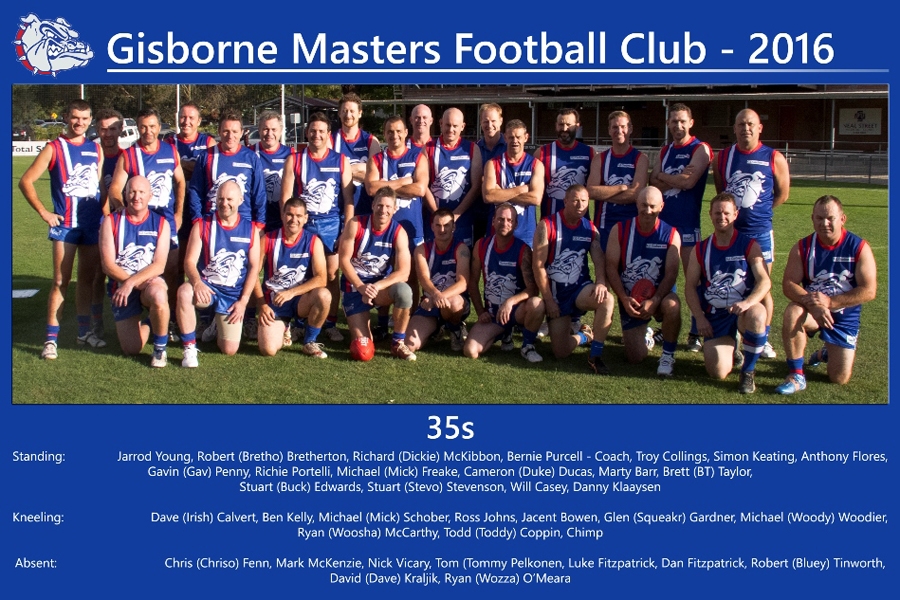 Team Photos - Gisborne Masters Football Club